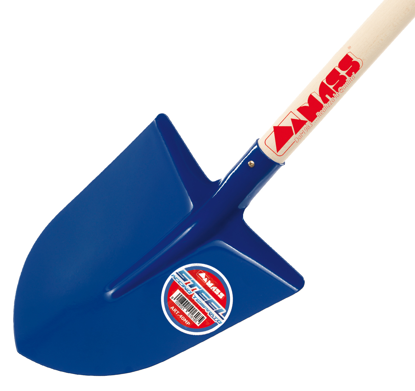 Badile punta con manico blu steel 40mp mass | ASTORI Ferramenta