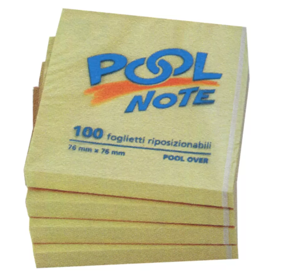 Confezione 12 post-it pool note 76x76 pool over | ASTORI Ferramenta