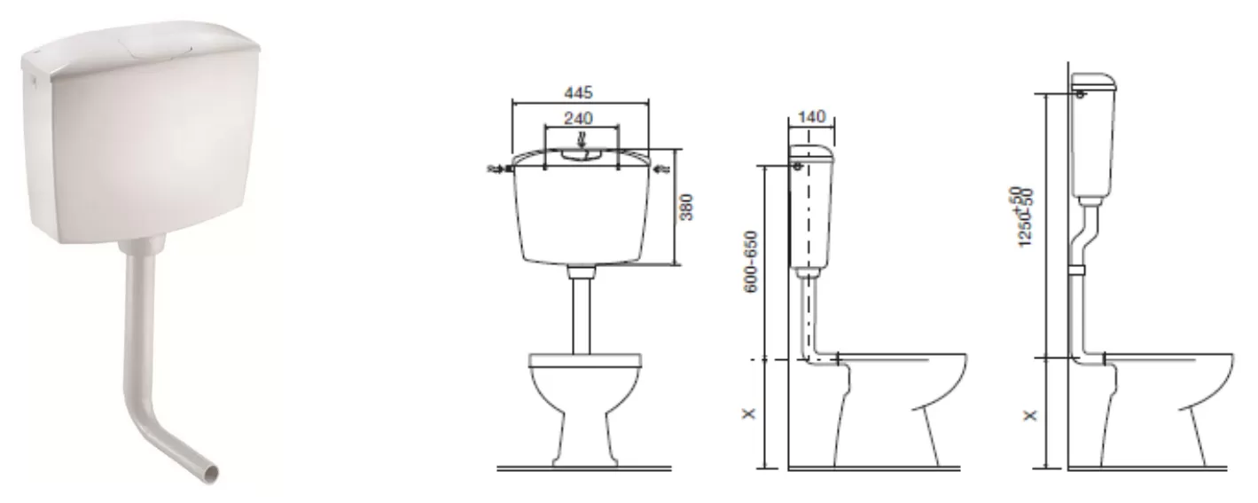Cassetta wc esterna smeraldo 401201 oli | ASTORI
