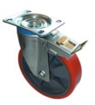 Ruota in ghisa girevole con freno grf ru in car | Ruote | ASTORI Ferramenta