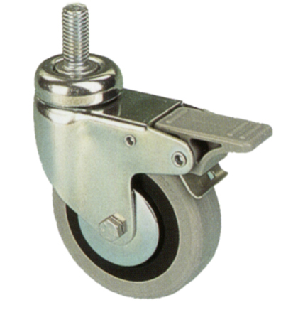 Ruota eg girevole codolo filettato freno nerviani | Ruote | ASTORI ...